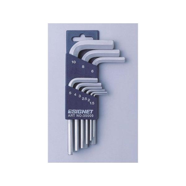 ●メーカー名：シグネット / SIGNET●商品名：35009 9PC 六角レンチセットメーカー品番：35009JANコード：47128189200241.5・2・2.5・3・4・5・6・8・10mmホルダー付き。※単品での販売は致しており...