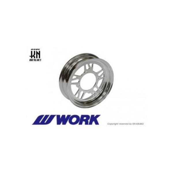 ●メーカー名：KN企画 / kn926(ケイエヌキカク)●商品名：WORK Gee9s コラボレーションホイール【バフアルマイト】12inch/3.5J【タイプGS】メーカー品番：KN-W1235CR-GSJANコード：4580630299853