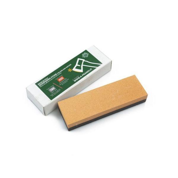 ●メーカー名：プランディ / PRANDI●商品名：シャープニングストーンメーカー品番：29618JANコード：4573350729618サイズ：約123x39x20mm重量：約230g粒度：褐色面FEPA Grid 400/灰色面FEPA...