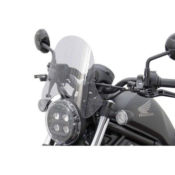 ●メーカー名：エムアールエー / MRA●商品名：スクリーンスポーツショート（スモーク）メーカー品番：MPS122SJANコード：4550255419714REBEL 250 レブル250REBEL 500 レブル500スモークアクリル幅3...