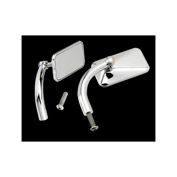 ●メーカー名：ビルトウェル / Biltwell●商品名：ユーティリティスクエアミラーセット クロームメーカー品番：・016063ハーレー汎用 6502-200-502クロームアルミミラーレンズ：2in×3.5in （約50mm×約90mm...