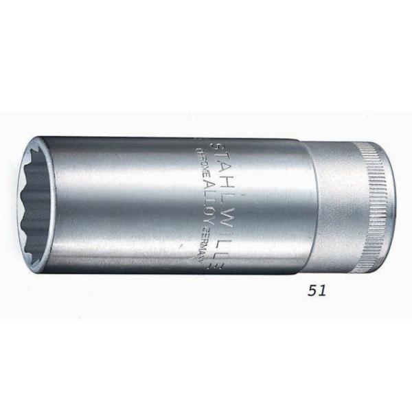 ●メーカー名：スタビレー / STAHLWILLE●商品名：51-24（1/2SQ） ディープソケット（12角）メーカー品番：51-24JANコード：4018754005673■サイズ（mm）：24 ■全長（L・mm）：83 ■ソケット部外...