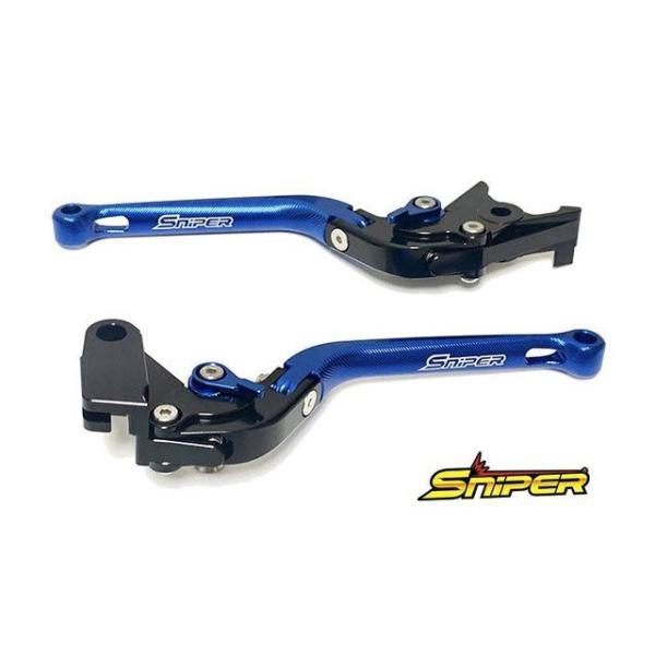●メーカー名：スナイパー / SNIPER●商品名：PCX JF28 JF56 JF81/PCX150 KF12 KF18 KF30 6段階アジャスター 可倒式 ブレーキレバーセット 青メーカー品番：SP0122BLJANコード：45899...