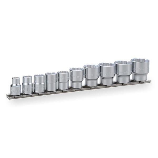 ●メーカー名：トネ / TONE●商品名：ソケットセット（12角・ホルダー付） HD310Aメーカー品番：HD310AJANコード：4953488278552ソケット（12角） SOCKET （12pt.）：3D-08、10、12、13、1...