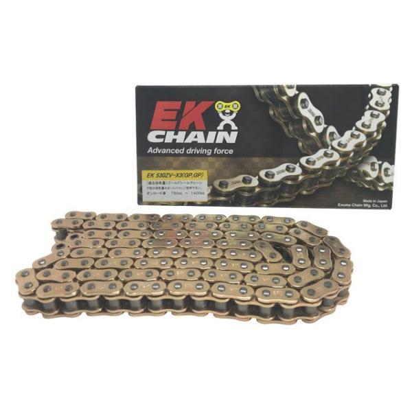 ●メーカー名：江沼チェーン / EKチェーン(イーケーチェーン)●商品名：NXリングチェーン 520ZV-X3 MLJ●カラー ゴールド リンク数 92Lメーカー品番：JAN_4571291796140JANコード：457129179614...
