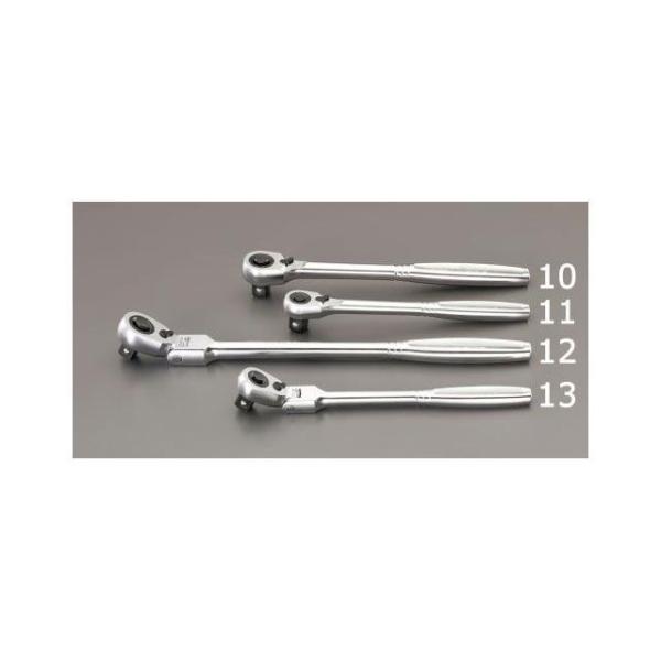 ●メーカー名：エスコ / ESCO●商品名：1/2”DRx227mm ラチェットハンドル（首振り）メーカー品番：EA618KA-13JANコード：4550061019283備考■差込角…1/2”■送り角5°のコンパクトヘッドで狭い場所の作業...