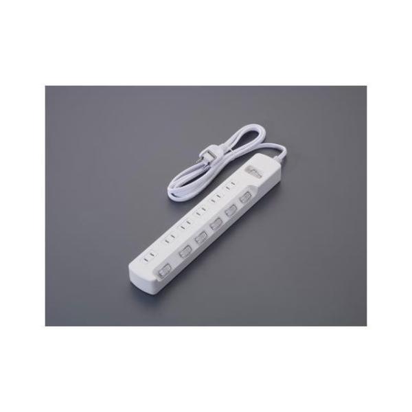 ●メーカー名：エスコ / ESCO●商品名：AC125V/15Ax3m テーブルタップ（一括・個別スイッチ）メーカー品番：EA815GL-423JANコード：4550061373408備考■メーカー…エレコム■型番…T-E7A-2630WH...