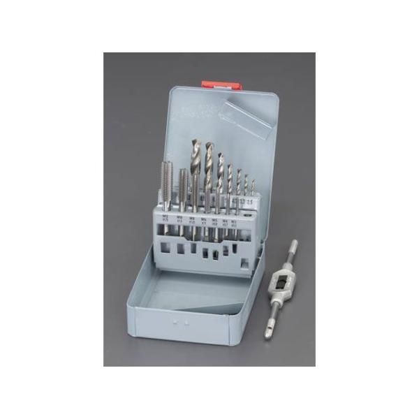 ●メーカー名：エスコ / ESCO●商品名：M 3-M12 タップドリルセットメーカー品番：EA829VW-1JANコード：4548745255188備考■ドリルサイズ…φ2.5・3.3・4.2・5.0・6.8・8.5・10.2mm■タップ...