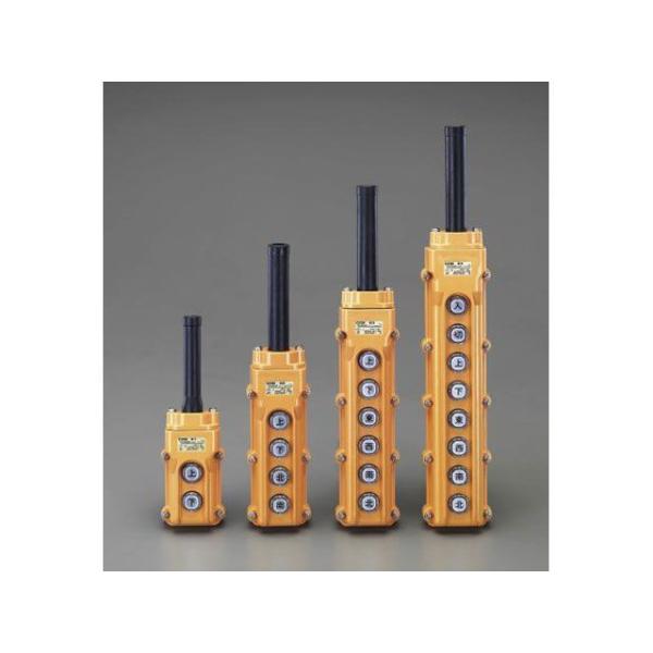 ●メーカー名：エスコ / ESCO●商品名：6点 押しボタン開閉器（防雨形・ホイスト用）メーカー品番：EA940DF-103JANコード：4548745596779備考■型式…COB63■定格絶縁電圧…AC500V■定格通電電流…5A■使用...