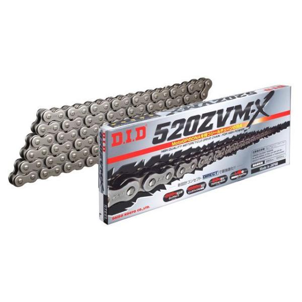 ●メーカー名：ディーアイディー / DID●商品名：ストリートチェーン 520ZVM-X カシメジョイントタイプ●カラー スチールカラー リンク数 116LJANコード：4525516338233500 EXC600SS620 DUKE 6...