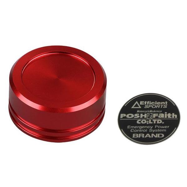●メーカー名：ポッシュフェイス / POSH Faith●商品名：マスターシリンダーキャップ NISSIN（ニッシン）外径φ38mm ゲイル（GS15/GS15SR）用（レッド）メーカー品番：・500154-02JANコード：4945716...