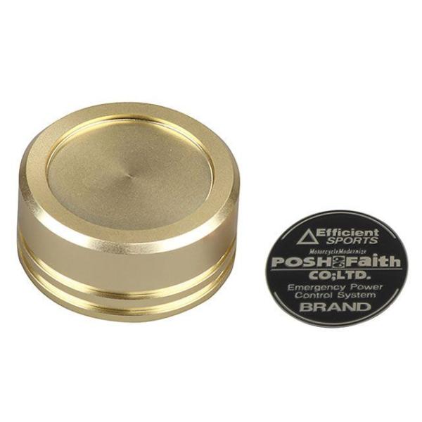 ●メーカー名：ポッシュフェイス / POSH Faith●商品名：マスターシリンダーキャップ NISSIN（ニッシン）外径φ38mm ゲイル（GS15/GS15SR）用（シャンパンゴールド）メーカー品番：・500154-12JANコード：4...