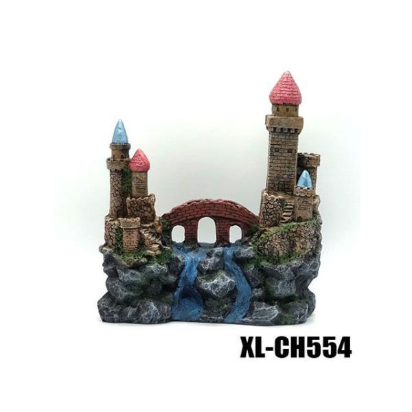 ●メーカー名：アルファテック / ALFA TEC●商品名：XL-CH554 城と橋 水槽 ケージ 飼育ケース インテリア オーナメント アクセサリー オブジェ オーナメント ジオラマ レイアウト 装飾 置物 観賞魚 爬虫類 熱帯魚メーカー...