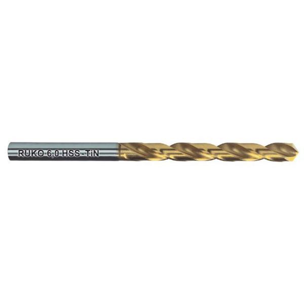 ●メーカー名：ルコ / RUKO●商品名：250060T TiNコート ストレートシャンクドリル HSS 6.0mmメーカー品番：250060TJANコード：4007140068170刃径：6.0mm■先端角（°）：118 ■ねじれ角（°）...