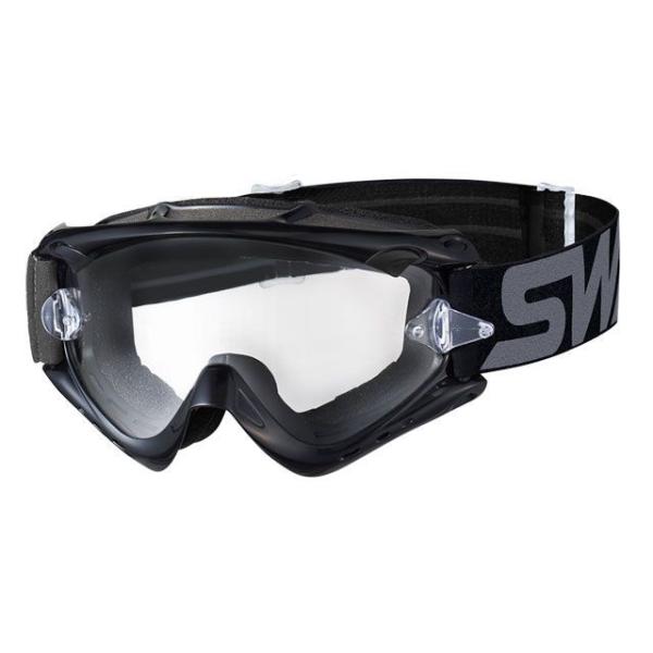 ●メーカー名：スワンズ / SWANS●商品名：MX-RUSH-PET ダートゴーグル（ブラック×グレイ）メーカー品番：MX-RUSH-PETJANコード：4984013147258フレーム：ブラック×グレイ、レンズ：クリア可視光線透過率：...