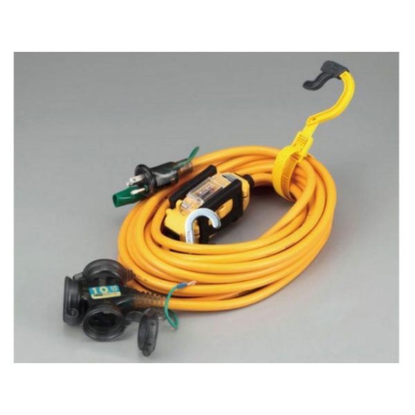 ●メーカー名：ハタヤ / HATAYA●商品名：BFX-103KC 延長コード 10M 漏電遮断器付メーカー品番：BFX-103KCJANコード：4930510419657元電源の配電盤の漏電遮断器を落としてしまうトラブルの回避にイエロー【...