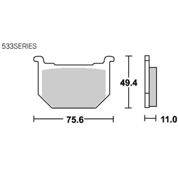 ●メーカー名：エスビーエス / SBS●商品名：ブレーキパッド 533HF ストリート（セラミック）メーカー品番：777-0533000JANコード：4990852044573GN400GSX250EHF：ストリート（セラミック）【マトリッ...