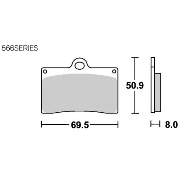 ●メーカー名：エスビーエス / SBS●商品名：ブレーキパッド 566DC レーシング（デュアルカーボン）メーカー品番：777-0566081JANコード：4990852047253600SS620 DUKE 620デューク640 DUKE...