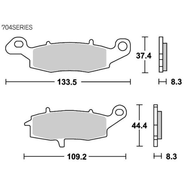 ●メーカー名：エスビーエス / SBS●商品名：ブレーキパッド 704HF ストリート（セラミック）メーカー品番：777-0704000JANコード：4990852046003BOULEVARD 800 ブルバード800Desperado ...