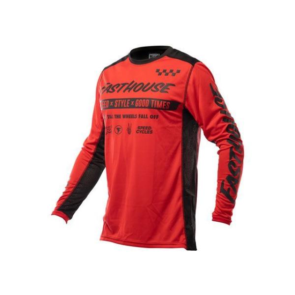 ●メーカー名：ファストハウス / FASTHOUSE●商品名：グラインドハウスジャージ ドミンゴ（レッド）●サイズ Mメーカー品番：D1191JANコード：4547836407383カラーレッド特徴■吸湿発散性（汗や水分を体からウェアの表面...