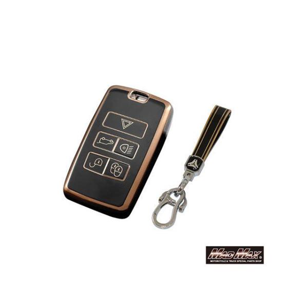 ●メーカー名：マッドマックス / MADMAX●商品名：ランドローバー専用 ゴールドライン TYPE B 5ボタン式 TPUソフト スマートキーケース（ブラック）メーカー品番：MM50-B11-LA02JANコード：458957943298...