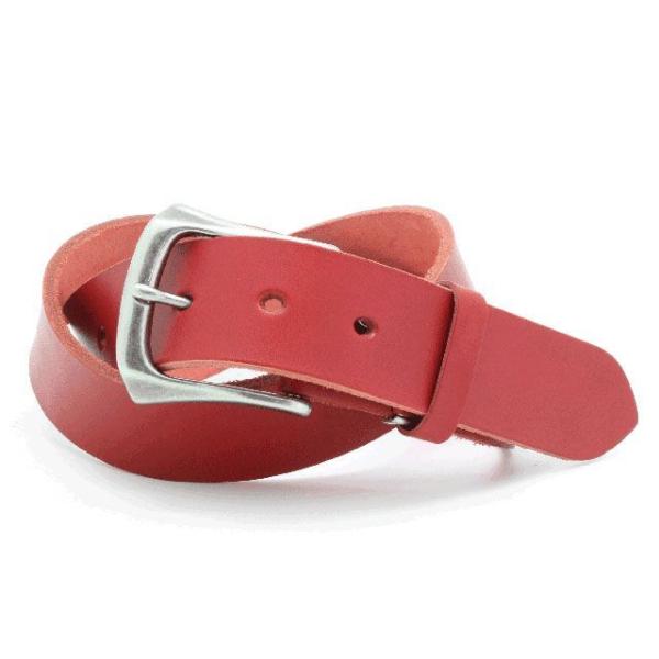 ●メーカー名：LOCAL WORKS(ローカルワークス)●商品名：CLASSICO 40mm幅 FIN BUCKLE BELT（レッド）メーカー品番：RC-075Lレッド牛革フリー栃木レザークラシコを使用したベルト※画像はイメージです。