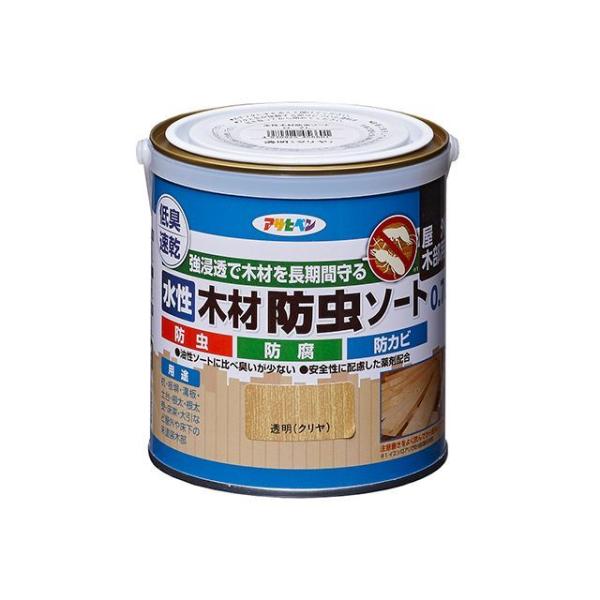 ●メーカー名：アサヒペン / asahipen●商品名：水性木材防虫ソート 0.7L（クリア）JANコード：4970925456601クリア横120×縦120×厚120内容量：0.7L標準塗り回数：2回塗り光沢：ツヤ消し塗膜の仕上がり：半透...