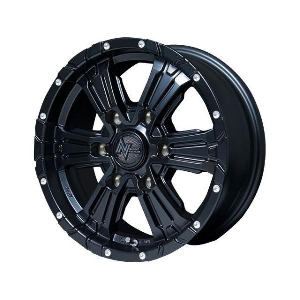 ●メーカー名：MID(エムアイディー)●商品名：NITRO POWER CROSS CLAW（セミグロスブラック＋ピアスドリルド）JANコード：4560234973090セミグロスブラック＋ピアスドリルド15x6.0J+33 6H139.7...