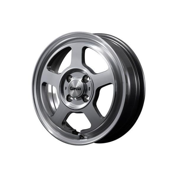 ●メーカー名：MID(エムアイディー)●商品名：GARCIA Chicago5（MGP メタリックグレーポリッシュ）JANコード：4560234999281MGP メタリックグレーポリッシュ14x4.5J+45 4H100汎用工法：鋳造1ピ...