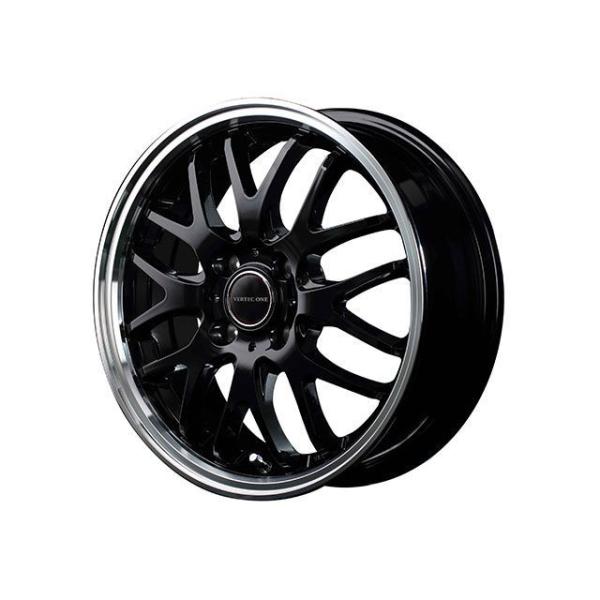 ●メーカー名：MID(エムアイディー)●商品名：VERTEC ONE EXE 10（グロッシーブラック/リムポリッシュ）JANコード：4560234983006グロッシーブラック/リムポリッシュ15x4.5J+45 4H100汎用工法：鋳造...