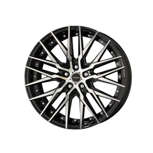 ●メーカー名：STEINER(シュタイナー)●商品名：CVX 19×8.5J/インセット＋45/ホール5穴/PCD114.3/ブラックxポリッシュJANコード：4982716754247ブラックxポリッシュ1985＋45 5-114汎用■リ...