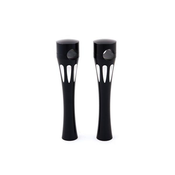 ●メーカー名：ケンズファクトリー / kens-factory●商品名：8”Black Riserメーカー品番：2-003ハーレー汎用 アルミビレット、ブラック＆マシーンカット仕上げ。ALL HD1inc HandlebarsMade in...