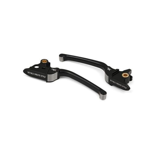 ●メーカー名：ケンズファクトリー / kens-factory●商品名：Neo-Fusion Lever Set 2015 up Softail Black（CVOを除く）メーカー品番：2-502ソフテイルファミリー汎用 純正レバーホルダー...