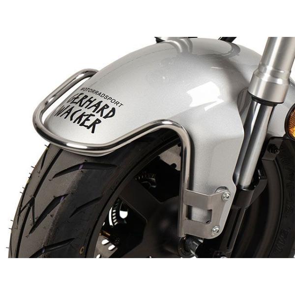 ●メーカー名：ヘプコ＆ベッカー / HEPCO＆BECKER(ヘプコアンドベッカー)●商品名：フェンダーガード（クローム）メーカー品番：410-9542-0002DAX125 ダックス125クローム専用設計されたフェンダーガードは、フェンダ...