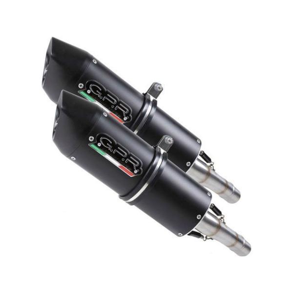 ●メーカー名：ジーピーアール / G.P.R.●商品名：Original For Honda Cb 1100 Sf X-Eleven 1997/06 Pair Homologated スリッポンエキゾースト Furore Nero ｜ H....