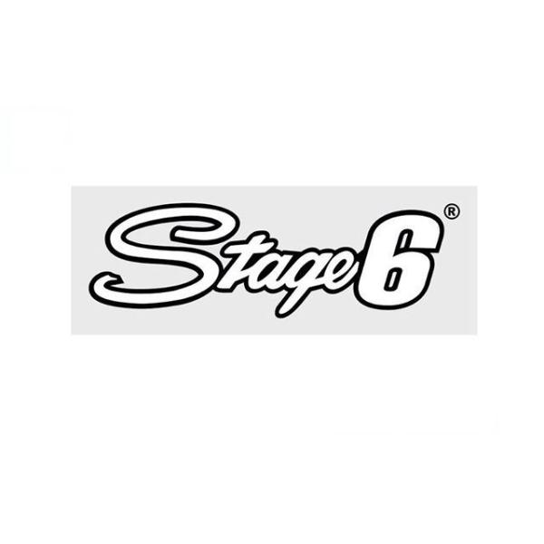 ●メーカー名：ステージ6 / STAGE6●商品名：ステッカー Stage6 logo 200mm×60mm（ホワイト）メーカー品番：S6-0525WJANコード：4580630299006カラーホワイトサイズ200mm×60mm