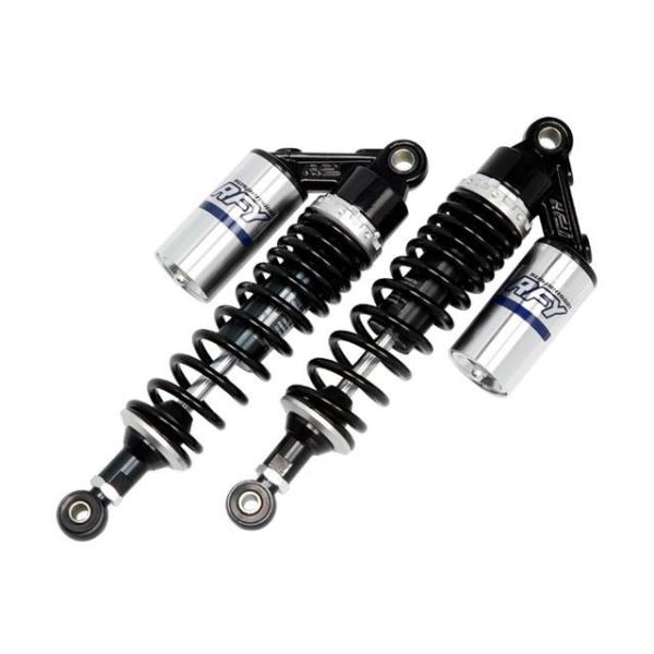●メーカー名：アールエフワイ / RFY●商品名：リアショック●カラー：シルバーブラックメーカー品番：sasb301GSX400 IMPULSE GSX400インパルス車種別に設定してあります。純正のサスペンションとほぼ同じ長さに設定してい...