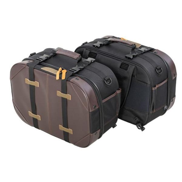 ●メーカー名：タナックス / TANAX●商品名：サイドトランクケース ヘリテイジエディションメーカー品番：MFK-311JANコード：45108191063751680Dポリエステル、PVCレザー、牛革300（H）×420（W）×220（...