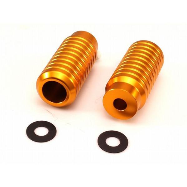●メーカー名：SPEEDRA(スピードラ)●商品名：BUNGKINGパッセンジャー側クラッシュバー用スライダー●カラー ゴールドメーカー品番：AEGSHD02GDJANコード：4580556225516ソフテイルファミリー汎用 長さ：100...