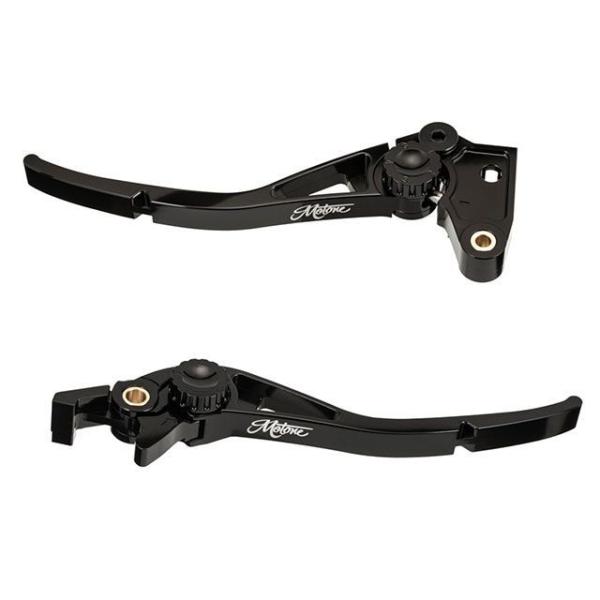 ●メーカー名：モートーン / Motone Customs(モートーン カスタムズ)●商品名：レバーセット PIKE アルミ（ブラック）メーカー品番：LVR001JANコード：4550646127617Bonneville Bobber ボ...
