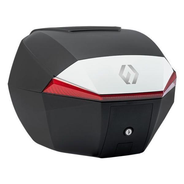 ●メーカー名：フルヒトロス / FURCHTLOS●商品名：リアボックス 35L用 SHIELD TOP CASE Sサイズ ベーシックバージョン トップケース バイク用（ホワイト/レッド）メーカー品番：FU02TCXX000S25EXJA...