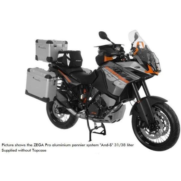 ●メーカー名：ツアラテック / TOURATECH(ツラーテック)●商品名：ZEGA-PRO「And-black」アルミニウムパニアシステム 38＋45L KTM 1190 Adventure/R（シルバーフレーム）メーカー品番：tt_01...