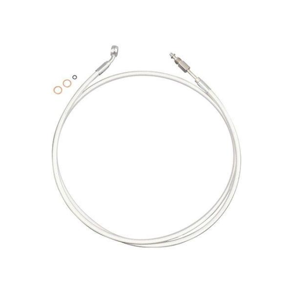 ●メーカー名：マグナム / MAGNUM●商品名：SCII 66in 油圧クラッチライン -2013y用 35°メーカー品番：・033888ハーレー汎用 メーカー品番31266カラー【メッシュ部分】Sterling ChromiteII【金...