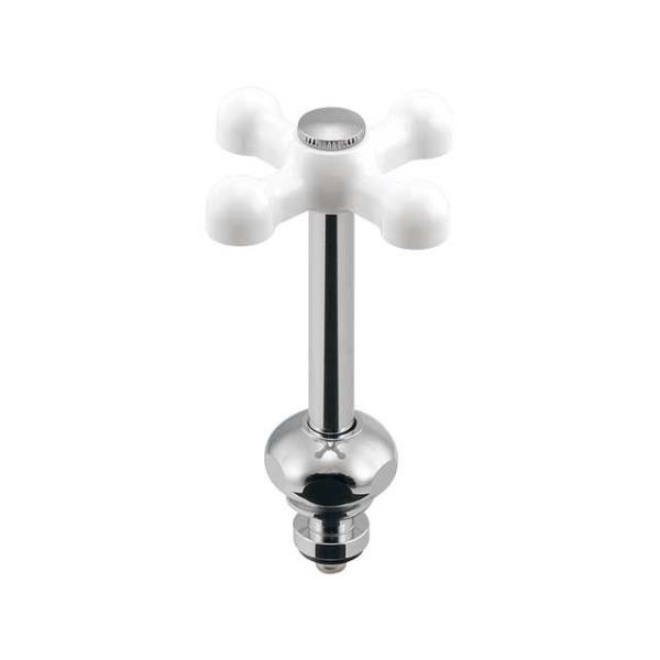 ●メーカー名：カクダイ / kakudai●商品名：792-076 水栓用ハンドル上部 ロング（ホワイト）メーカー品番：792-076JANコード：4972353110681ホワイト節水固定コマ仕様JIS規格水栓呼13用材質：黄銅※画像はイ...
