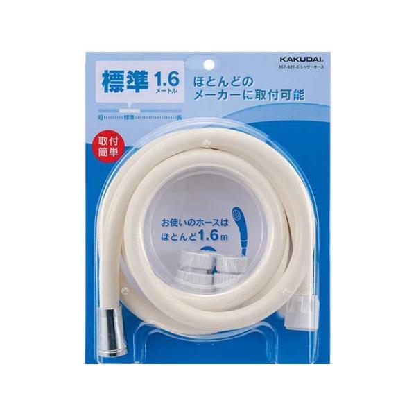 ●メーカー名：カクダイ / kakudai●商品名：367-821-C シャワーホース 1.6m（クリーム）メーカー品番：367-821-CJANコード：4972353109784クリームアダプター付きホース内径11×外径16ミリ材質：PV...