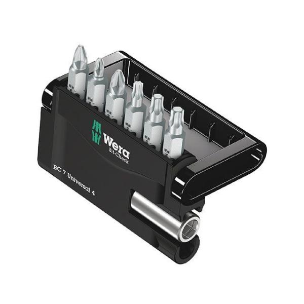 ●メーカー名：ヴェラ / WERA●商品名：135810 7点組 1/4HEX Bit-Checkビットチェック ビットホルダーセットメーカー品番：・135810JANコード：4013288179265入組数：7点各ビット全長（mm）：25...