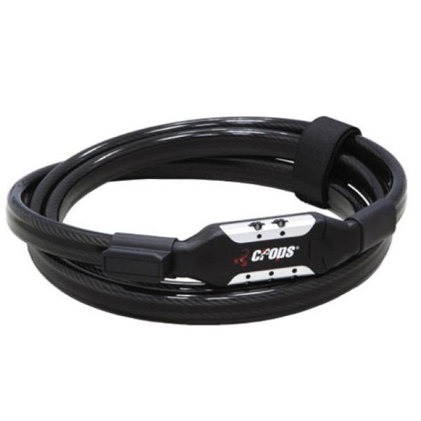 ●メーカー名：クロップス / CROPS●商品名：CP-K5 TSURUGI●サイズ 10D×110cmメーカー品番：CP-K5-110JANコード：4571144617400ブラック・5桁ダイヤルロック ・シングルワイヤー（70cm） ・...