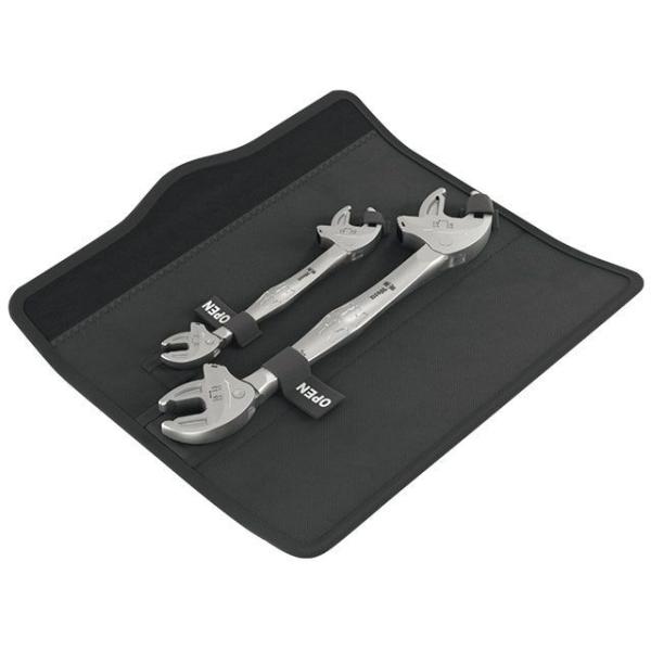 ●メーカー名：ヴェラ / WERA●商品名：20340 JOKER 両口ラチェットスパナ ケース付 2点入メーカー品番：20340JANコード：40132882333012点。自動調整式両口ラチェットスパナは、様々な用途で全てのミリサイズと...