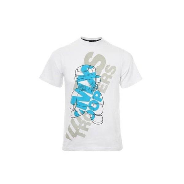 ●メーカー名：KN企画 / kn926(ケイエヌキカク)●商品名：MXS WEAR T-SHIRT 「MXS TROOPERS BASIC」 WHITE/CYAN（Lサイズ）メーカー品番：10FT05002LJANコード：458063029...