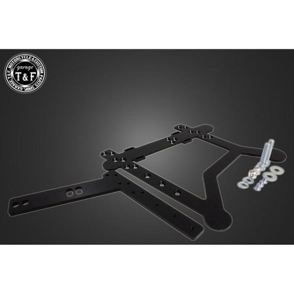 ●メーカー名：ガレージT&amp;F / T&amp;F(ガレージティーアンドエフ)●商品名：ドラッグスター400 カスタムフェンダー用サドルバックサポートステー/サイドナンバーKIT非対応（ブラック）メーカー品番：・8020708Drag...